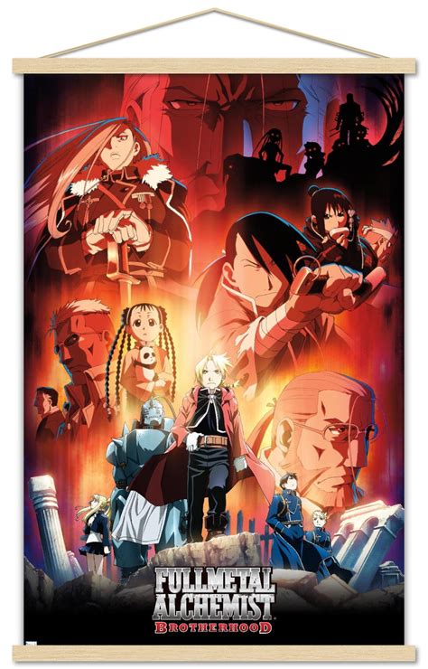 Fullmetal Alchemist Brotherhood Key Art 5 Wall Poster With Magnetic