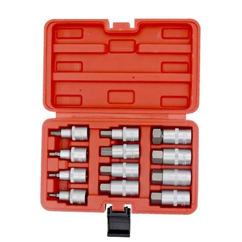 12pcsset 12 Inch Drive Impact Hex Bit Socket Wrench Set H5 H22