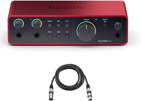 Scarlett 2i2 4th Gen Usb Audio Interface Wbuhne Xlr10 10