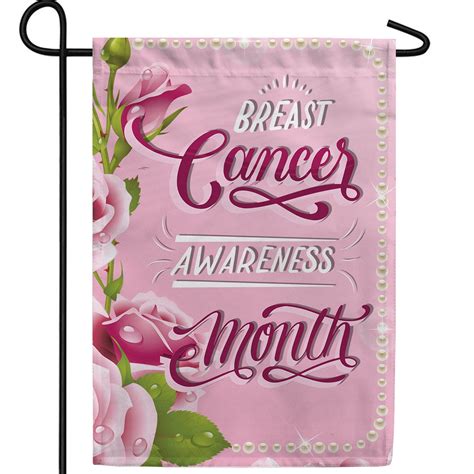 America Forever Breast Cancer Awareness Month Garden Flag 125 X 18