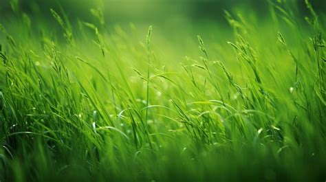 Premium Ai Image Grass Detail Shot