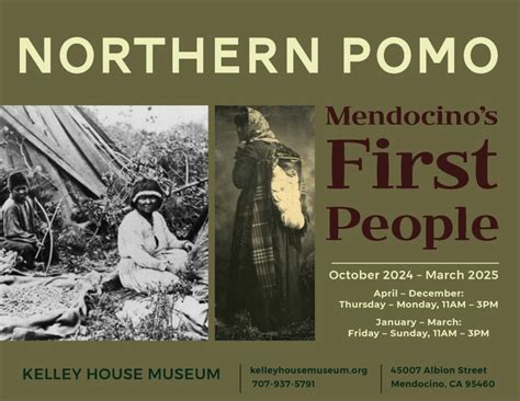 Northern Pomo Mendocinos First People