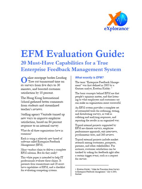 Explorance True Efm Evaluation Guide Pdf Customer Relationship Management World Wide Web