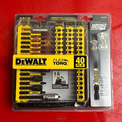 Dewalt Screwdriver Bit Set Impact Ready Flextorq 40 Piece Dwa2t40ir