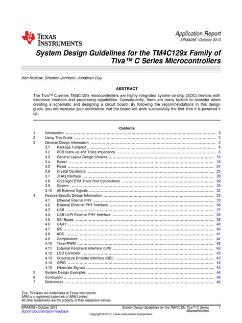 Pdf Design Guidelines Tm4c129x Dokumentips