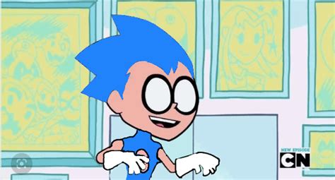 Robin In Sonic Outfit Fanart Rteentitansgo