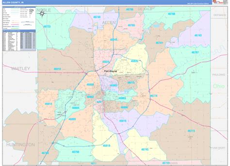 Allen County Indiana Zip Code Map Us Zip Code 46807 Fort Wayne