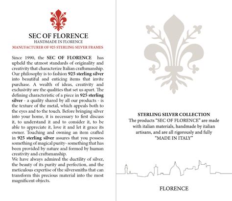 Cornice Dargento Modello 3 5x3 5 In Hallmarked Solid Sterling Silver