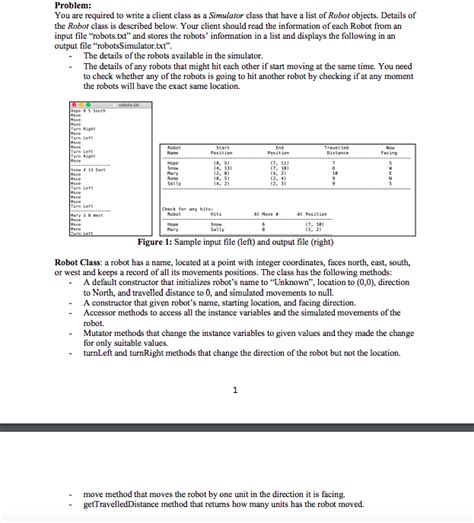 problem you are required to write a client class as
