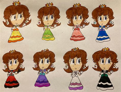 Daisys Ssbu Colors On Her Normal Dress By Regularmariogalaxy12 On