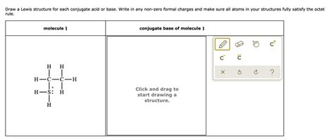 Solved Draw Lewis Structure For Each Conjugate Acid Or Base Write In
