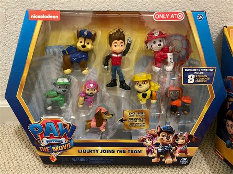 Paw Patrol The Movie Liberty Joins The Team Figure 8 Pack And Talking