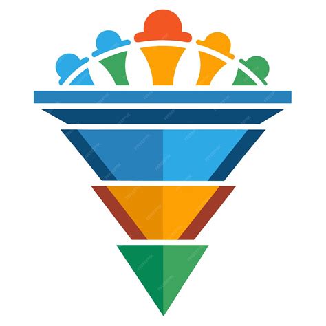 Strategic Vector Design Of A Marketing Funnel Sales Logo Efficient And Insightful Premium Ai