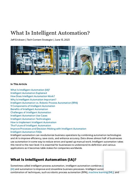 What Is Intelligent Automation Oracle Norge Best Pdf Artificial Intelligence