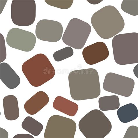 Seamless Color Abstract Rounded Rectangle Geometric Pattern Generative Art Background Square