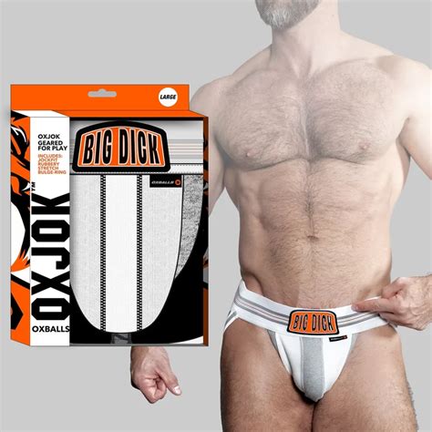 Oxballs Oxjok Big Dick Bulger Jockstrap White Snow