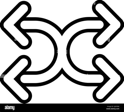 Arrows Double Arrows Icon Stock Vector Image And Art Alamy