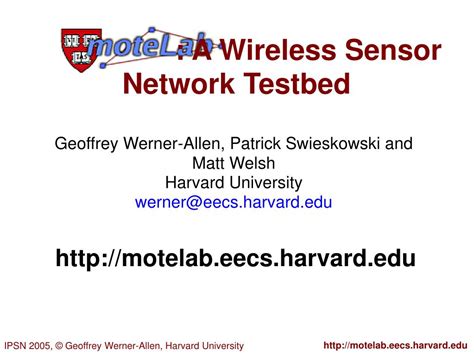 Ppt A Wireless Sensor Network Testbed Powerpoint Presentation Free