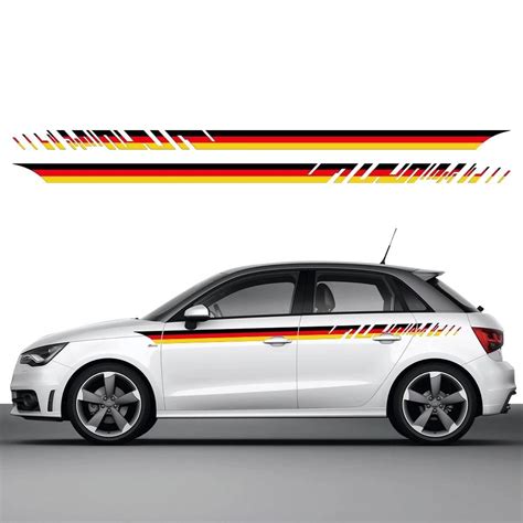 Car Waist Line Vinyl Decals Racing Stripes Sticker Accessories For Audi