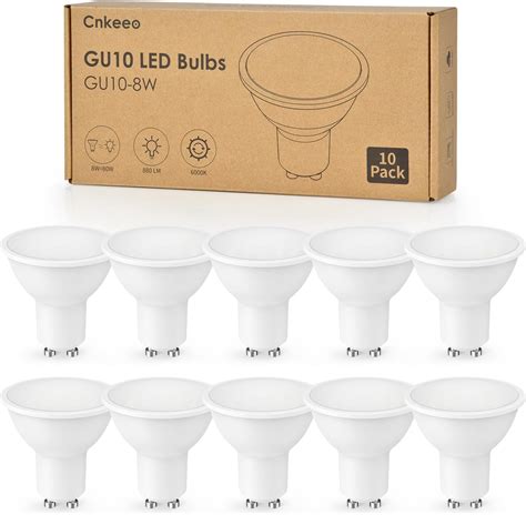 Gy Gu10 Led Bulbs Cool White 6500k 10w 1100lm Energy Saving High Lumen