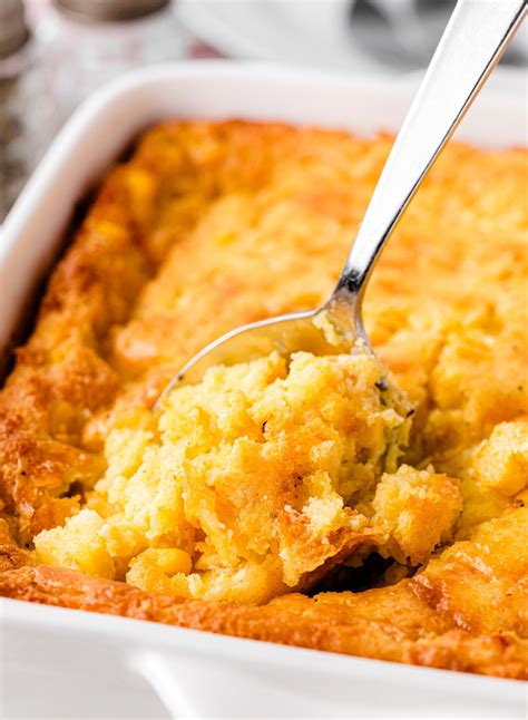 Classic Cornbread Pudding With Cheese