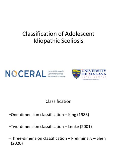 01 Classification Of Adolescent Idiopathic Scoliosis Pdf Vertebra