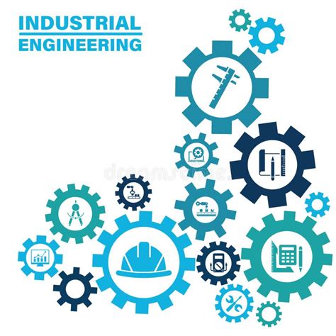 Industrial Engineering Vector Illustration Industry Stock Vector
