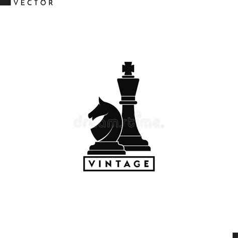 Chess Logo Board Game Vector Stock Vector Illustration Of Sign