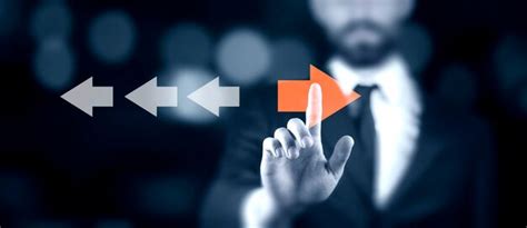 Premium Photo Point To Orange Arrow And Different Direction Facing Opposite