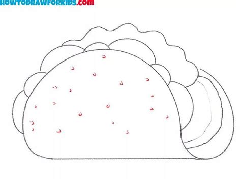 Taco Drawing Step By Step Instructions Blitsy
