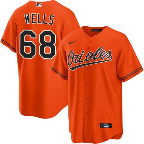 Tyler Wells Baltimore Orioles Alternate Orange Jersey By Nike® Official Mlb®