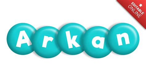 Arkan Stylish On Turquoise Blue Candy Text Effect Generator
