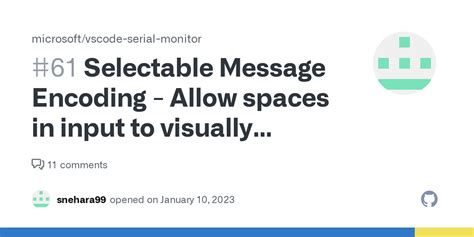 Selectable Message Encoding Allow Spaces In Input To Visually Separate Bytes · Issue 61