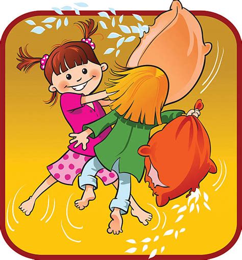 290 Briga De Travesseiro Ilustração De Stock Gráficos Vetoriais E