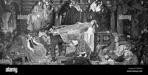 A Sleeping Tsarevna By Viktor Vasnetsov Reproduction Collection Of The
