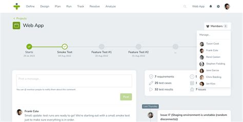 project dashboard