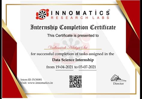 Adithya V On Linkedin Datascience Innominions Teamwork Internship Machinelearning Intern