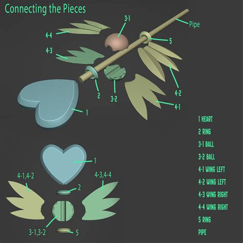 Fichier Stl Love Cute Cosplay Staff Mashle Magie Et Muscles ️‍🔥・plan Pour Impression 3d à