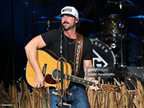 Singer Riley Green Performs Onstage During His Aint My Last Rodeo