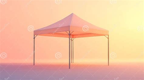 A Glowing Minimalist Event Canopy Rental Flyer Styled On A Light Stock