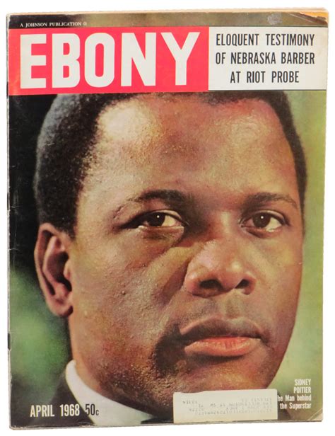 Ebony Magazine April 1968 Sidney Poitier Cover Von John H Johnson Et