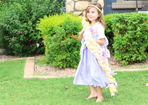 Rapunzel Wig Tutorial Easy Tangled Costume Somewhat Simple