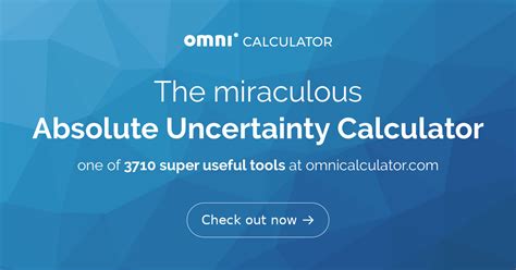 Absolute Uncertainty Calculator Absolute Uncertainty Calculator