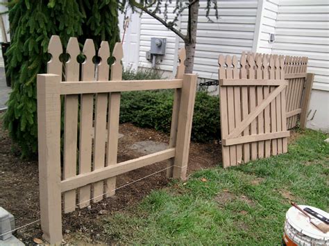 Building A Removable Wood Fence Section And Gate All About The House