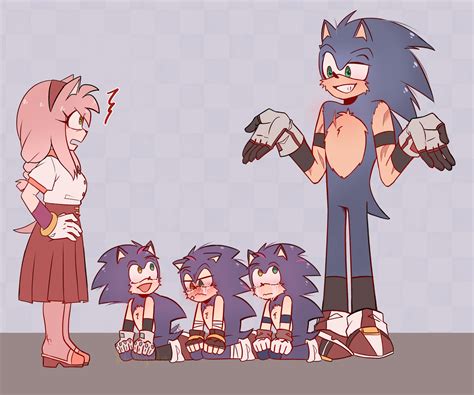 Sonic The Hedgehog And Amy Rose Sonic Drawn By Yolomagnolia Danbooru