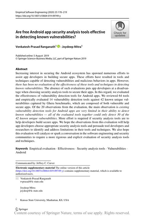 Are Free Android App Security Analysis Tools Effective In Detecting Known Vulnerabilities