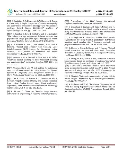 Irjet Retinal Structure Segmentation Using Adaptive Fuzzy Thresholding