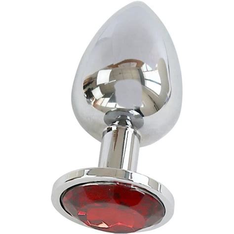 Weye Plug Anale Acier Base En Forme De Rond Avec Diamant Plug Anale