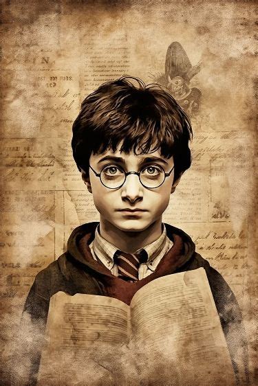 Harry Potter Portrait Wall Art Dictionary Art Printable Pdf Wizard