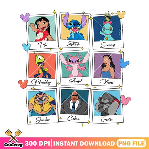 Lilo And Stitch Characters Names Lilo And Stitch Disney Hawaiian